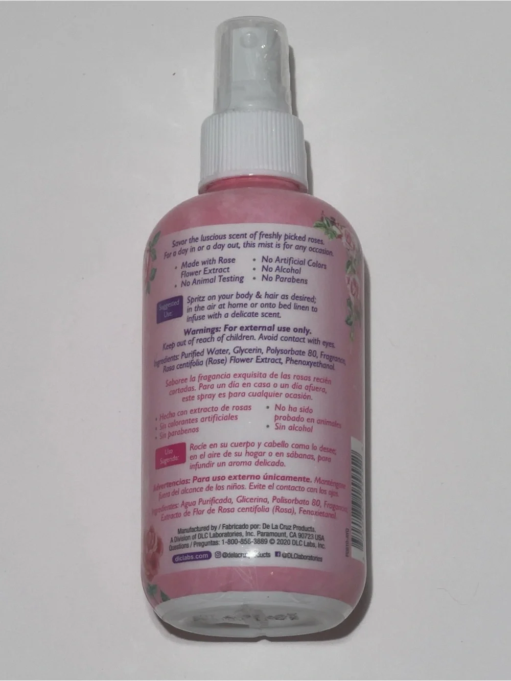 De la Cruz | Skincare | De La Cruz Rose Water Body Mist 8 Oz Rose Scent ...